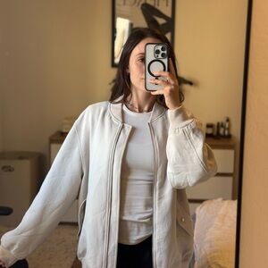 Wilfred | Jackets & Coats | Wilfred Cream Bomber Jacket Relaxed Fit ...